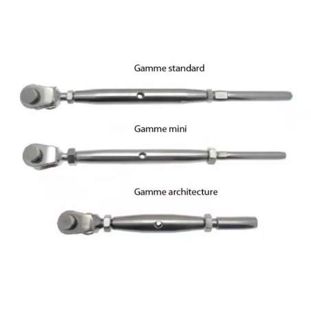 Ridoir chape à sertir en inox 316 pour garde-corps