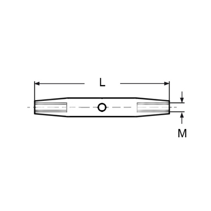Corps de ridoir en inox 316 diamètre M5 à M20